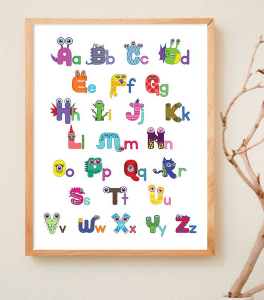 Monster Alphabet Poster – Zac and Zoe