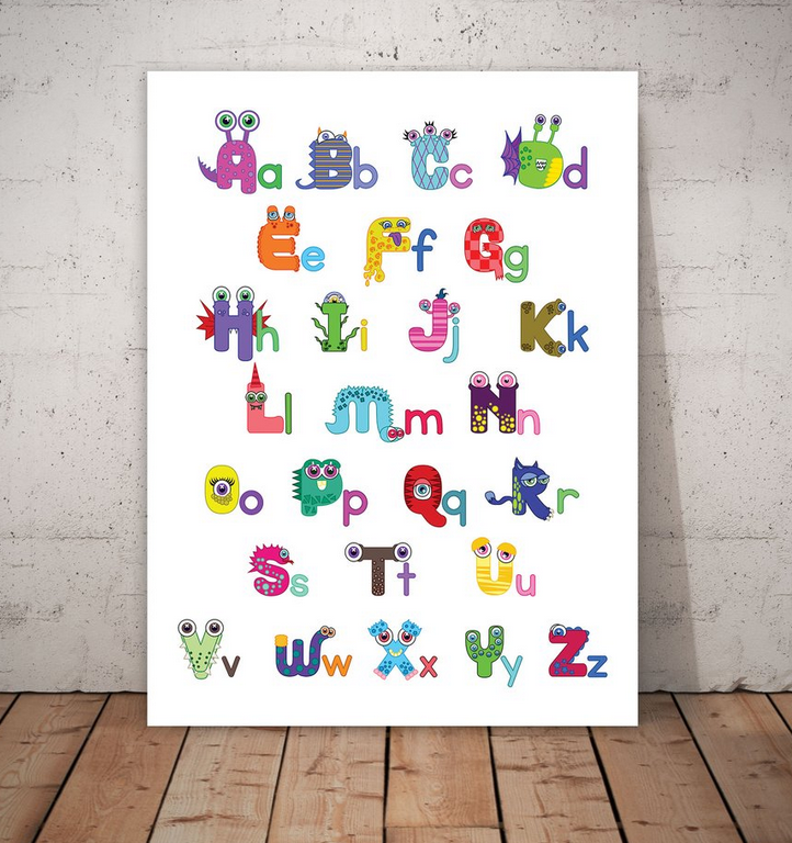 Monster Alphabet Poster – Zac and Zoe
